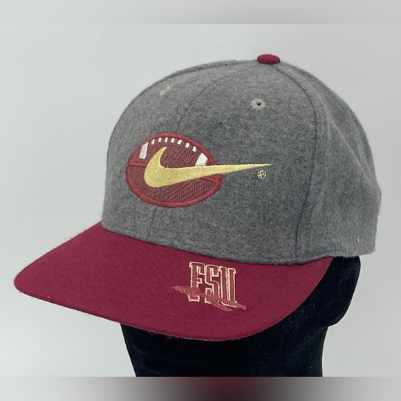 Nike | Accessories | Nike Team Fsu Florida State Hat Cap Snapback Grey ...
